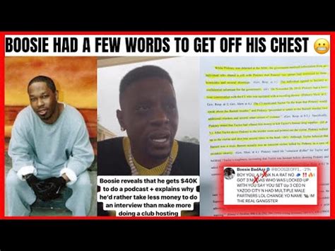 Boosie Goes Off On Terrance Gangsta Williams Also Says He S Done