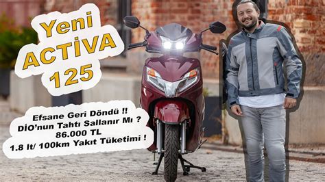 Yeni Honda Activa 125 İncelemesi İlk Sürüş YouTube