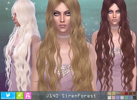 Newsea J140 Siren Forest Hair Sims 4 Hairs