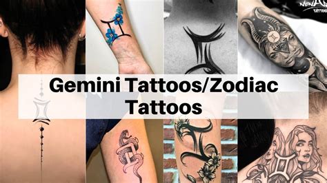 Gemini Zodiac Sign Tattoos For Men