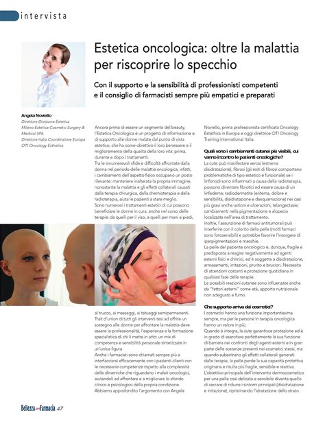 Estetica Oncologica Oltre La Malattia Per Riscoprire Lo Specchio OTI