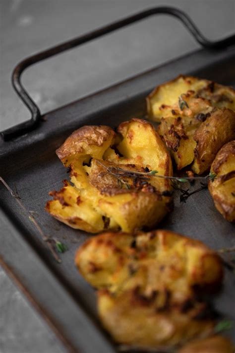 Pommes de terres à l ail écrasées au four Healthy Alie