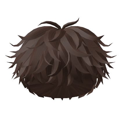 Super Messy Fluffy Boy Hair Brown Roblox Item Rolimon S