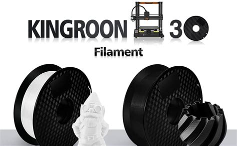 Kingroon Filament PLA blanc 1 75 mm pour imprimante 3D précision