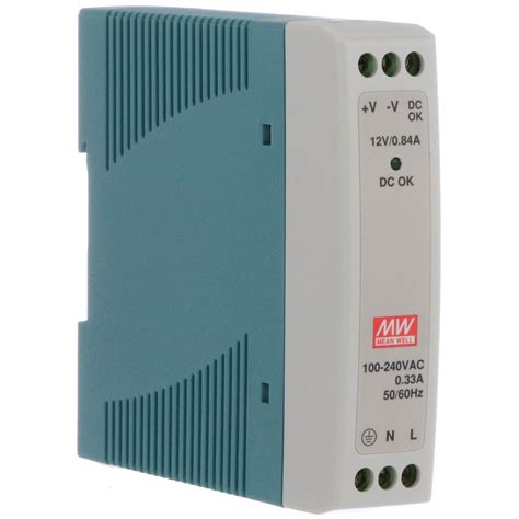 MEAN WELL MDR 10 12 Power Supply AC DC 12V 0 84A 100 264V In