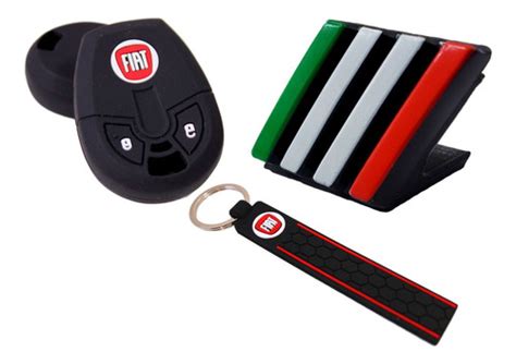 Kit Emblema Itália Capa Chave Chaveiro Fiat Palio Siena Uno