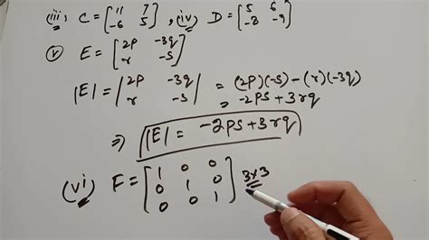 matrices exercise 1 5 part 1 mathematics class 9 chapter 1 matrices youtube