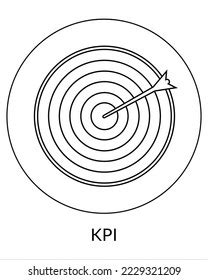 Kpi Key Performance Indicator Measurement Optimization Stock Vector