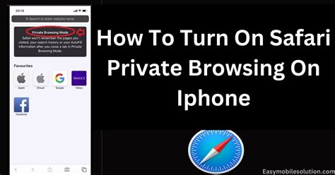 How To Turn On Safari Private Browsing On Your Iphone