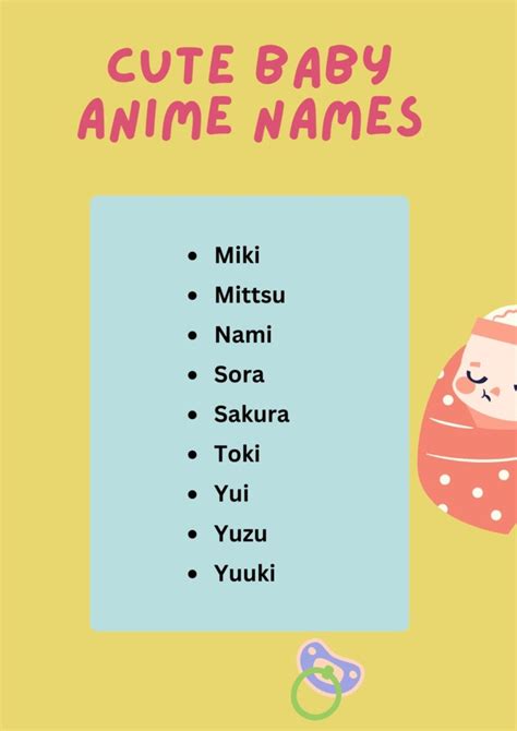 Adorable Baby Anime Names Brand Peps