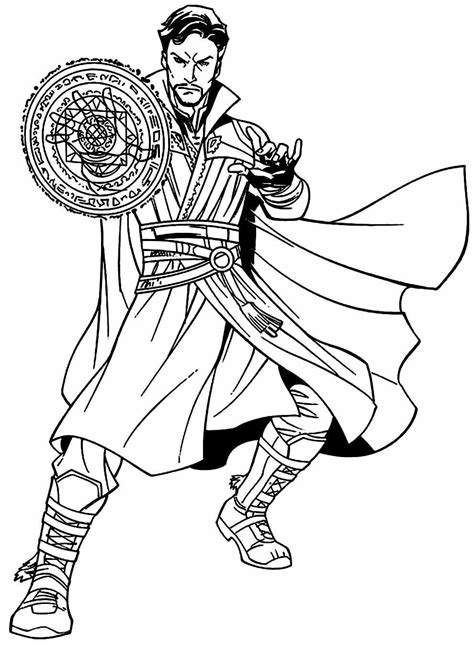 Desenhos Do Doutor Estranho Para Colorir E Imprimir Aprender A Desenhar