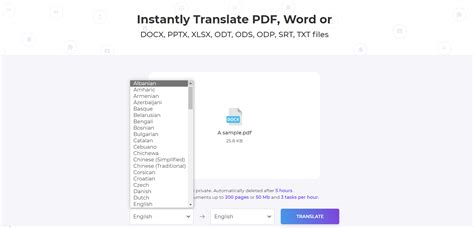 Free Document Translator For PDF Or Word Using DeftPDF