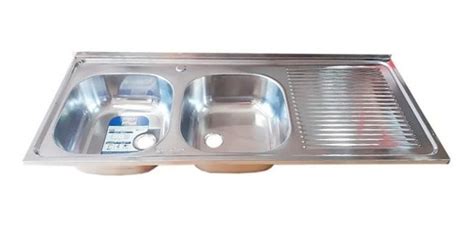 Lavaplatos Doble Sobreponer X Inox Derecho Cuotas Sin Inter S