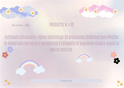 Tutoria PARA LOS DE LA UCV PRODUCTO N º 02 Estimado estudiante