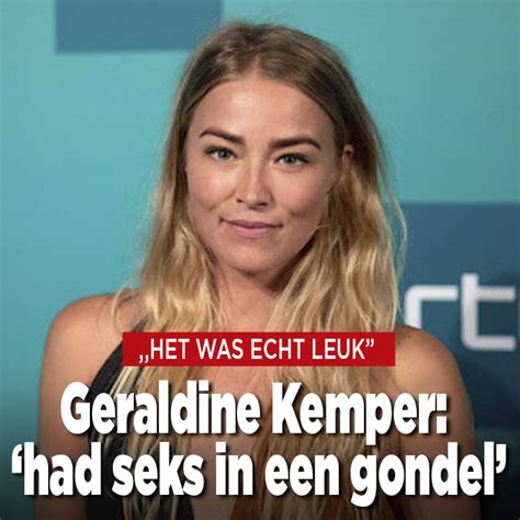 Geraldine Kemper Had Seks In Een Gondel Ditjes En Datjes