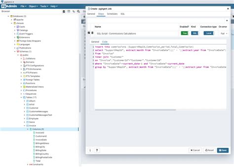job scheduler in sql server oracle and postgresql