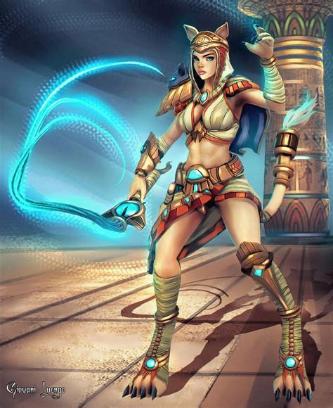 Bastet SMITE By FrancisLugfran On DeviantArt Bastet Egyptian Cat