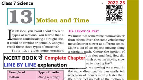 Motion And Time Class Science Chapter Full Chapter Youtube