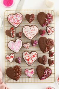 Valentine S Chocolate Sugar Cookies The BakerMama