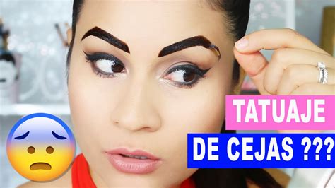 TATUAJES DE CEJAS EN CASA I CEJAS PERFECTAS SIN SOMBRAS YouTube