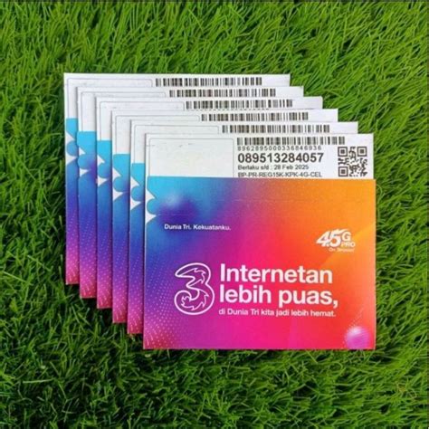Jual KARTU PERDANA TRI THREE KUOTA 4GB 6GB 9GB MURAH FRESH BARU TERIMA