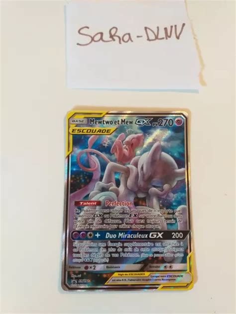 CARTE POKEMON MEWTWO Et Mew GX FA Alt Promo SM191 FR EUR 80 00