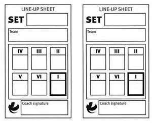 Volleyball Party Coaching Volleyball Lineup Sheet Sets Positivity
