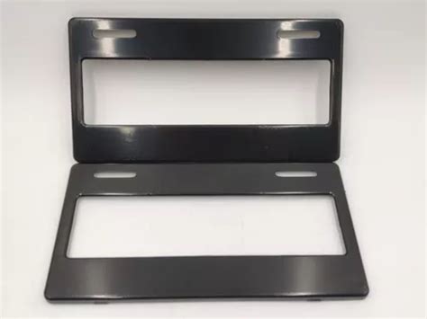 Marco Portaplacas Alfanum Rico Universal Negro Liso Mercadolibre
