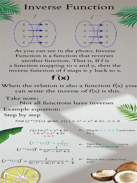 inverse functions pdf function mathematics mathematical analysis