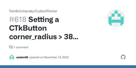 Setting A CTkButton Corner Radius 38 Results In The Widget Length