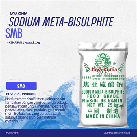 Jual Sodium Metabisulphite Sodium Metabisulfite Smb Food Grade Kg