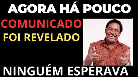 o músico Compadre Washington do É O Tchan PLANTÃO GLOBO após cirurgia