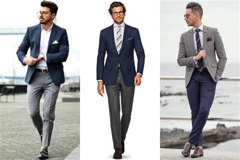 Navy Grey Suit Separates