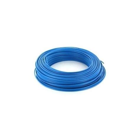 Fil HO7 V U 1 5 mm² Bleu Rigide couronne de 100 M