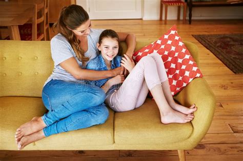 Moms The One Wholl Be By Her Side For Life A Mother And Her Little Daughter Bonding Together At