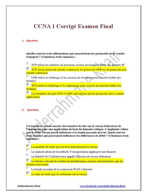 PDF Ccna 1 Examen Final V5 Francais PDF DOKUMEN TIPS