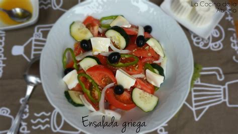 Ensalada Griega Con Queso Fresco