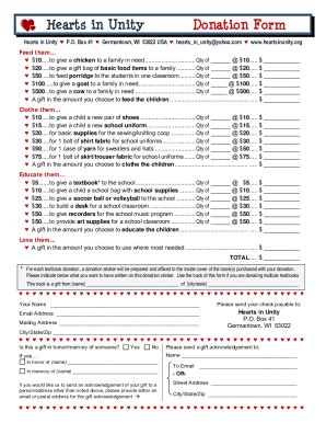 Fillable Online Salvation Army Donations Fill Out And Sign Printable
