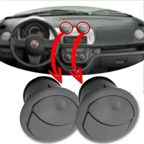 Kit Par Difusor Saida Ar Central Uno Vivace E Nova Fiorino Fiat