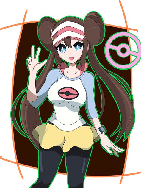 Mei Pokémon Rosa pokémon Black and White 2 Image by dashimaki