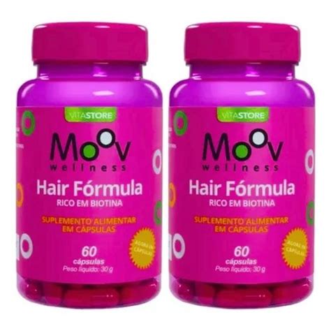 Kit Hair F Rmula Vitamina Biotina Cabelo Pele Unha C Psulas