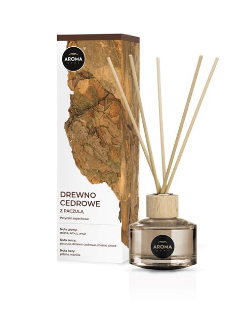 DREWNO CEDROWE Z PACZULĄ PATYCZKI ZAPACHOWE 50ml aroma home