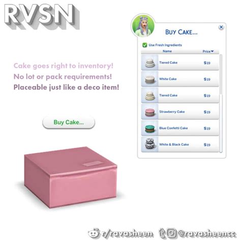 A Pink Cake Box Sitting On Top Of A White Table Next To A Card Board