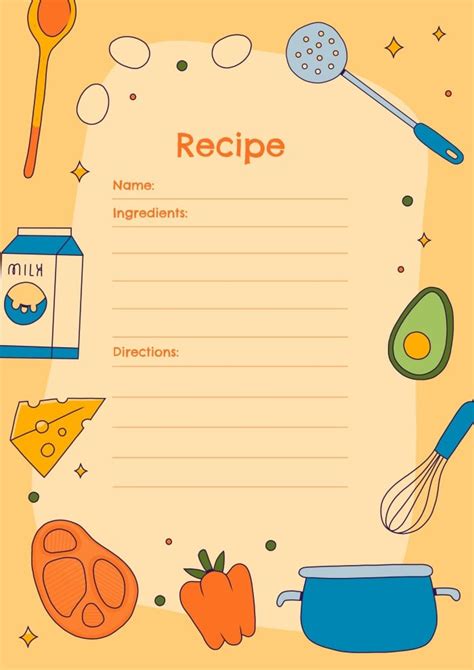 Plantillas De Recetas Gratis Para Editar Wepik