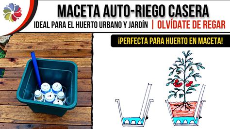 MACETA AUTORRIEGO CASERA OLVÍDATE DE REGAR y AHORRA más de un 50