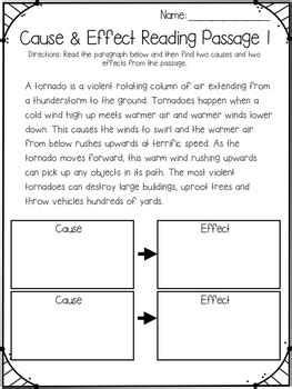 Cause And Effect Reading Liveworksheets