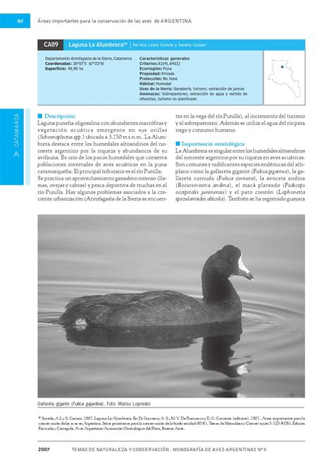 Áreas Importantes para la Conservación de las Aves Parte 1 by Aves