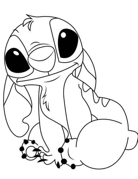 Coloriage Stitch Seul Dessin Stitch