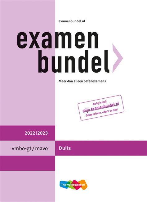 Examenbundel Vmbo Gt Mavo Duits Boek Bruna