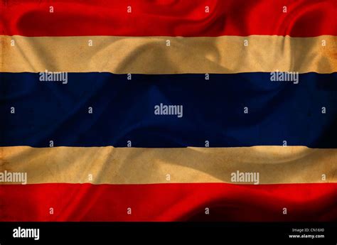 Thailand Waving Flag Stock Photo Alamy